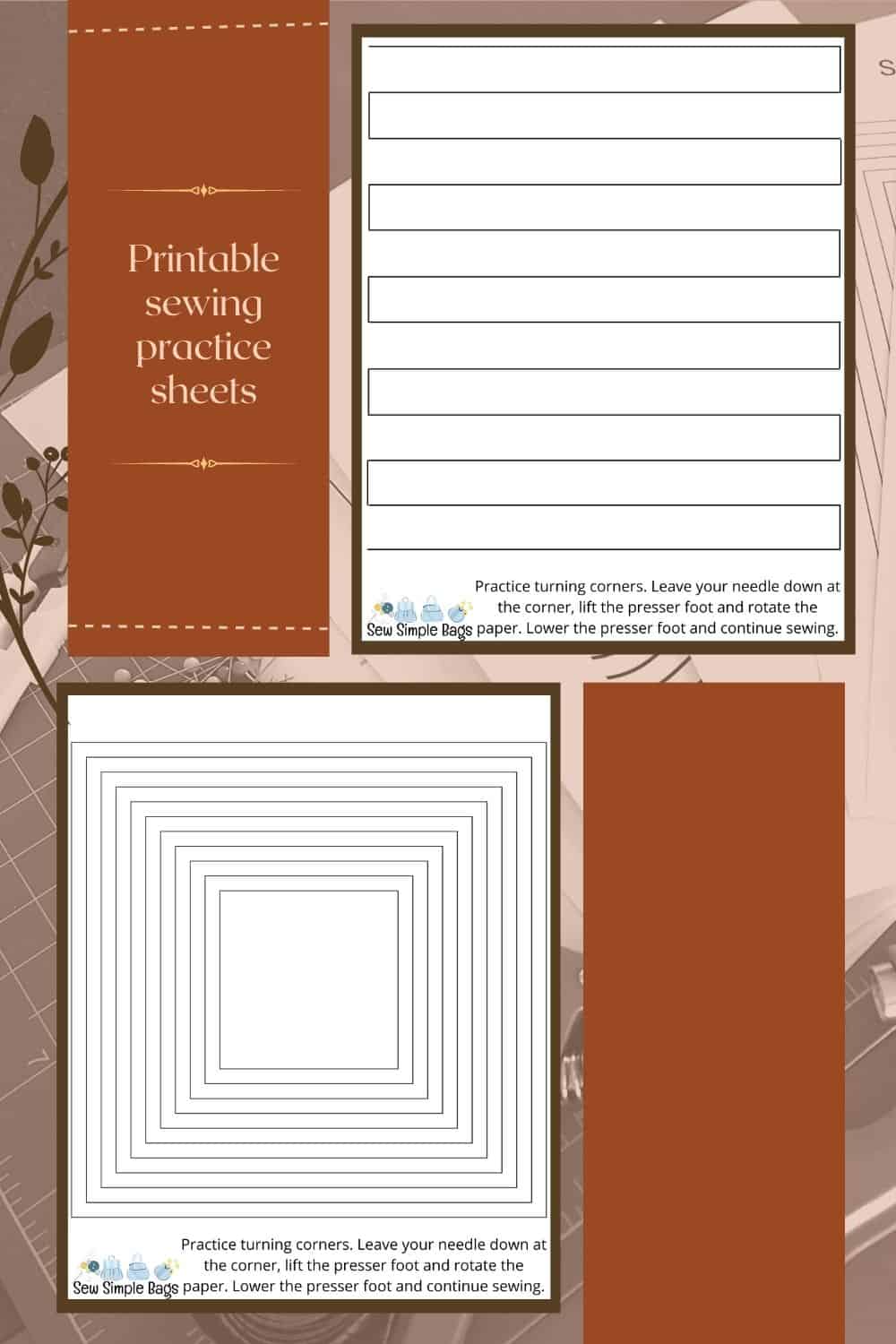 How to perfect your stitching with printable sewing practice sheets ...