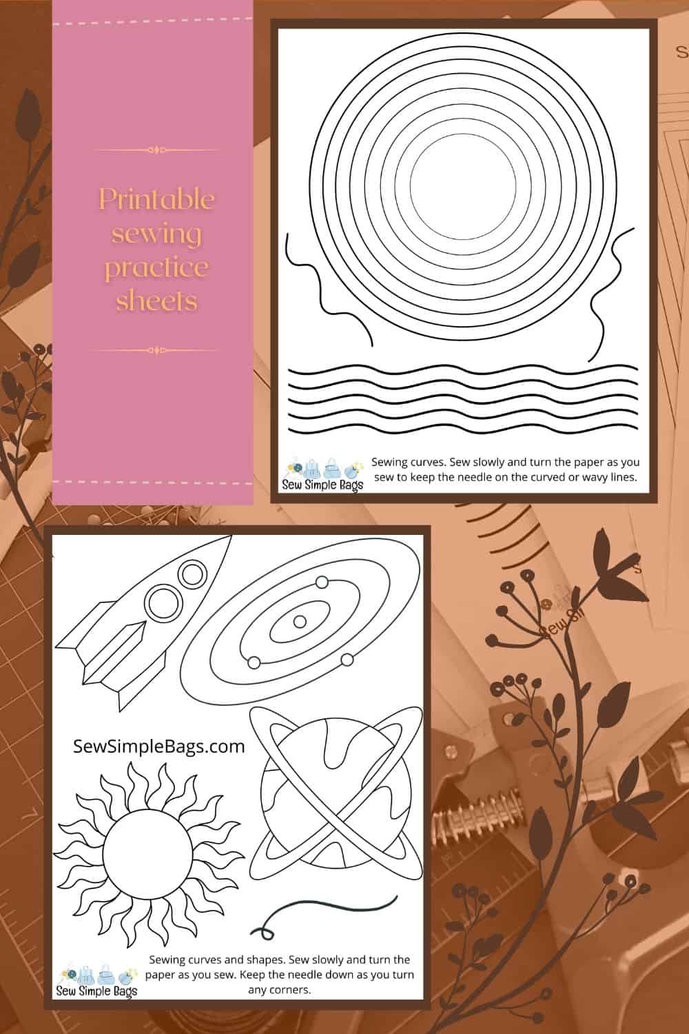 How to perfect your stitching with printable sewing practice sheets ...