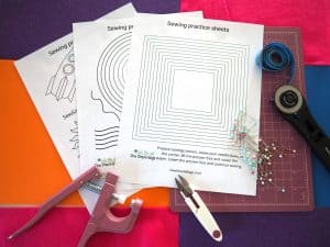 How to perfect your stitching with printable sewing practice sheets ...