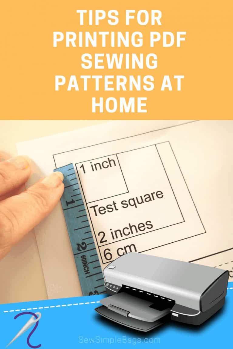 How to print a PDF sewing pattern at home – Sew Simple Bags