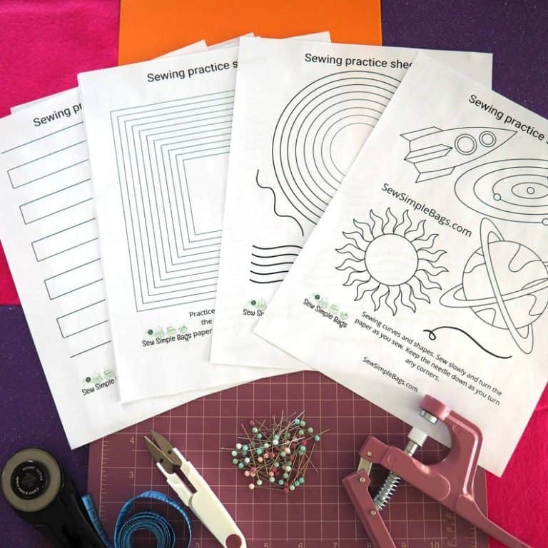 How to perfect your stitching with printable sewing practice sheets ...