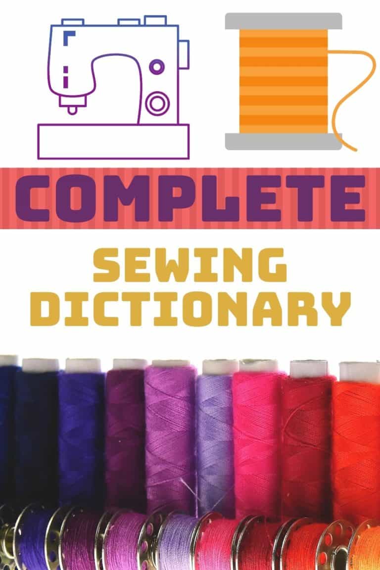 A complete sewing glossary of terminology explained for beginners – Sew ...