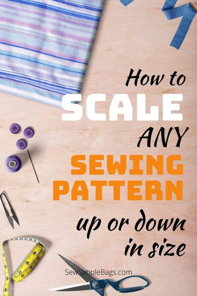 How to scale sewing patterns larger or smaller – Sew Simple Bags