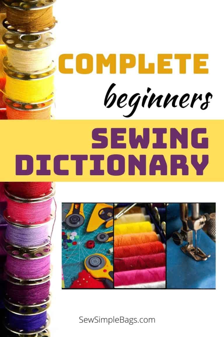 A complete sewing glossary of terminology explained for beginners – Sew ...