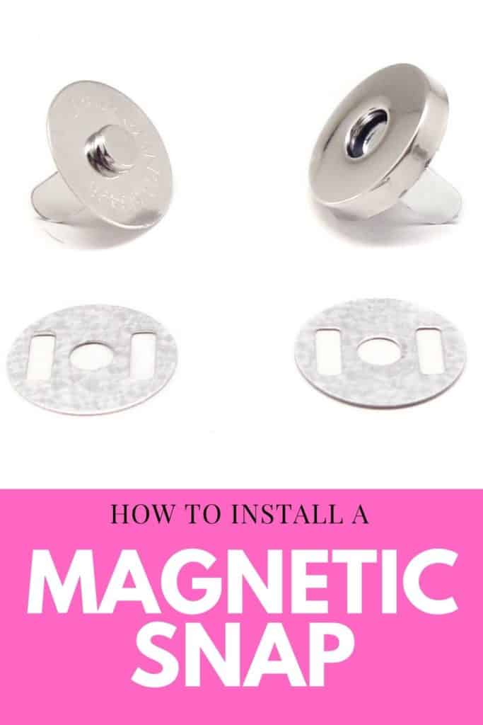How to install a magnetic snap for a purse sewing pattern – Sew Simple Bags