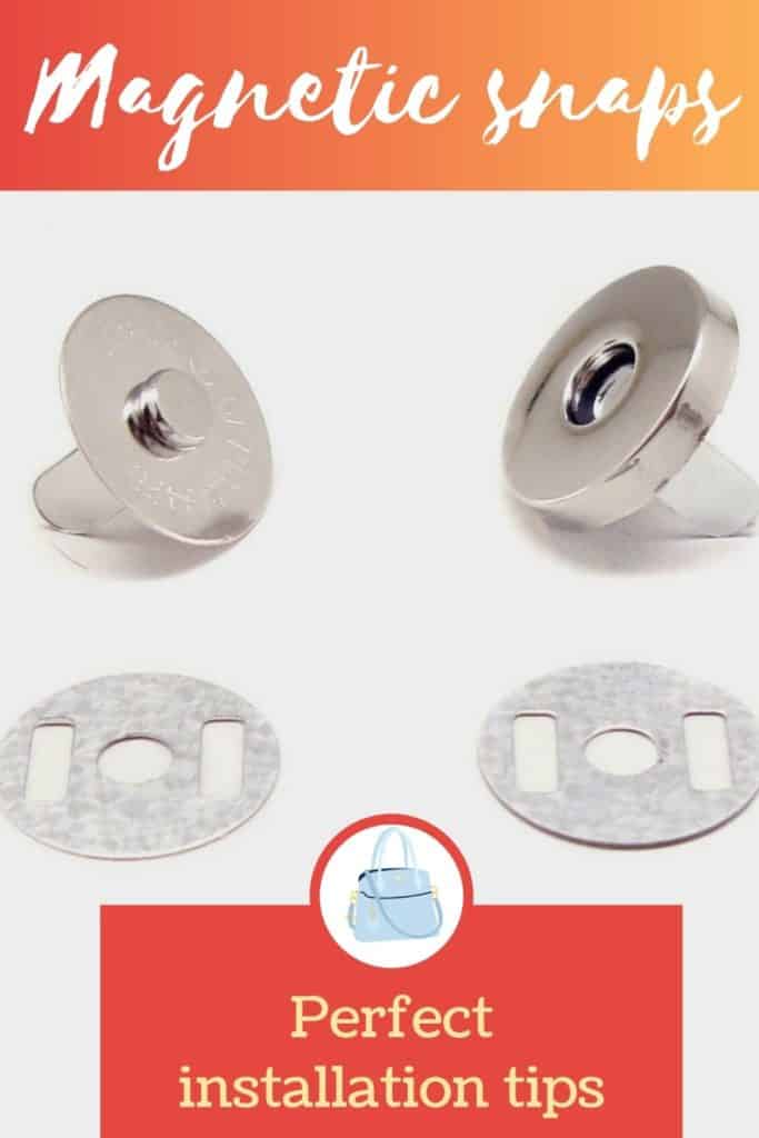 How to install a magnetic snap for a purse sewing pattern – Sew Simple Bags