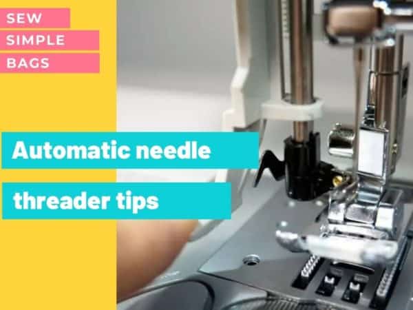 How to use the automatic needle threader on your sewing machine – Sew ...