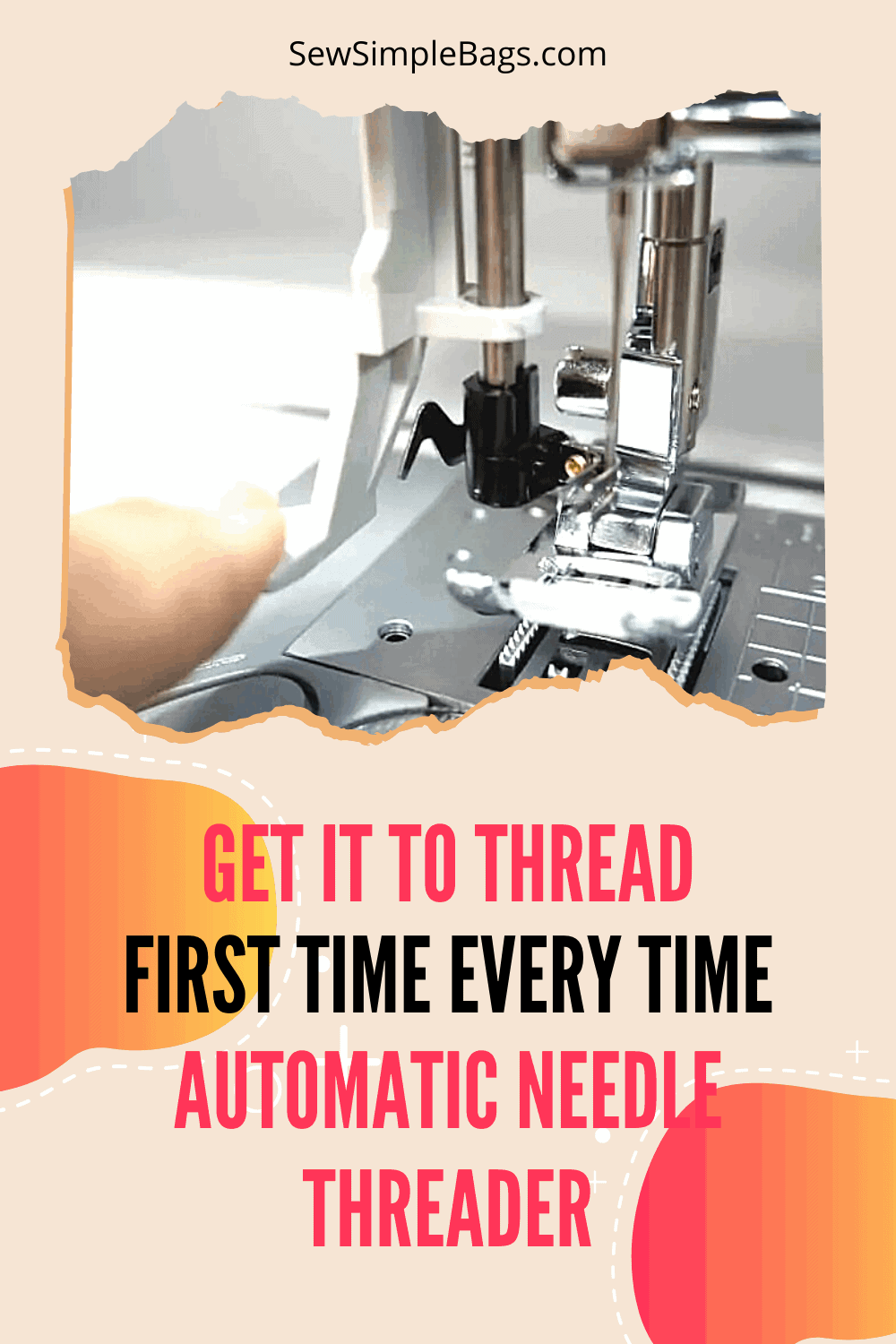How to use the automatic needle threader on your sewing machine – Sew ...